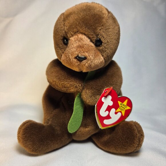 Ty | Toys | Ty Beanie Baby Seaweed The Otter Retired 998 Collectible ...